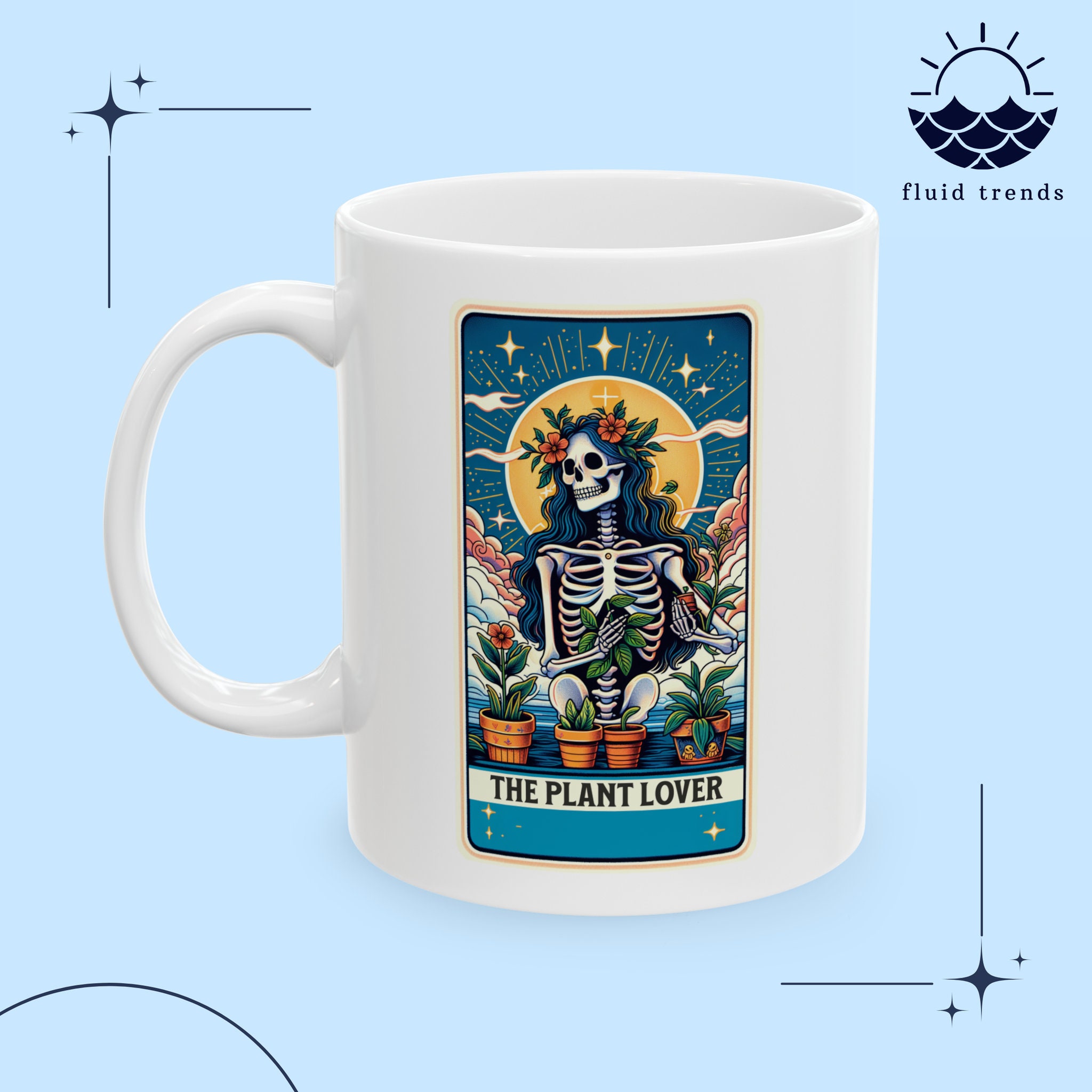 The Plant Lover Tarot Card, the Plant Lover Tarot Card PNG, Skeleton ...