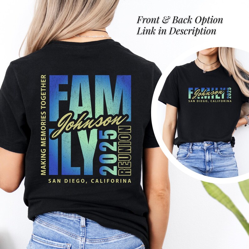 Custom Family Reunion Shirts 2026 – Matching Reunion T-shirts ...