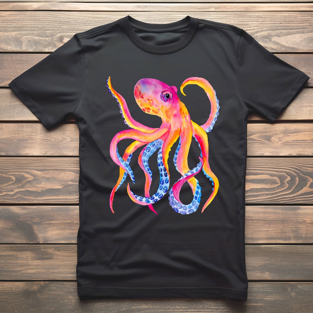 Octopus Shirt, Ocean Shirt, Ocean Gift, Octopus Gift, Sea Creature Gift ...