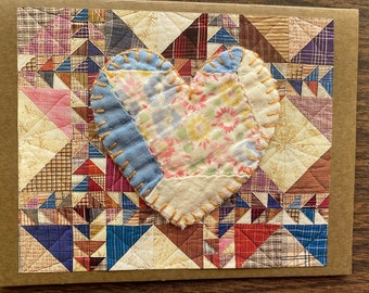 Patchwork Quilt Petite Flowers Note Cards/set of 10, Blank Inside - Etsy