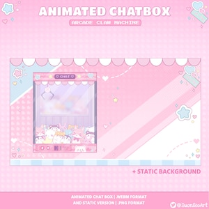 Animated Stream Package - Cute Arcade Claw Machine Package for Twitch ...