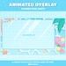 Animated Summer Pool Party Overlay | Cute Stream Overlays | Twitch ...