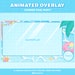 Animated Summer Pool Party Overlay | Cute Stream Overlays | Twitch ...