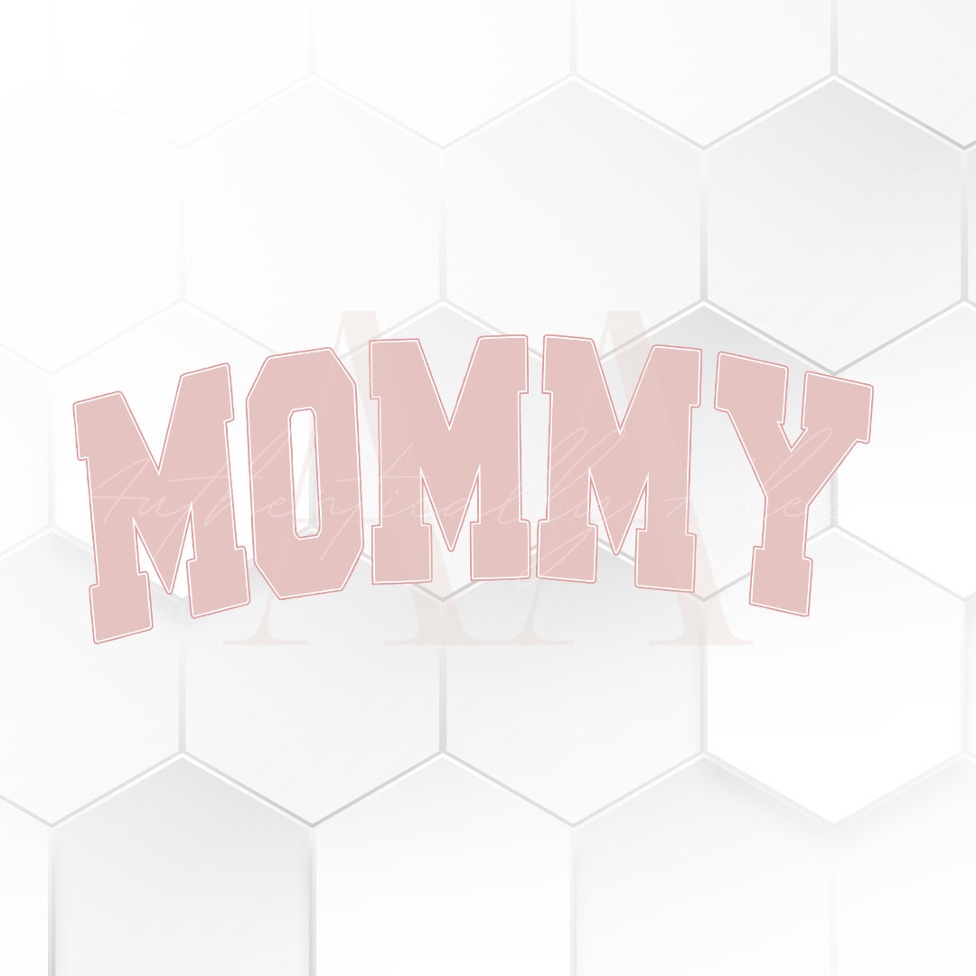 Mommy PNG, Mommy SVG, Block Letter - Etsy