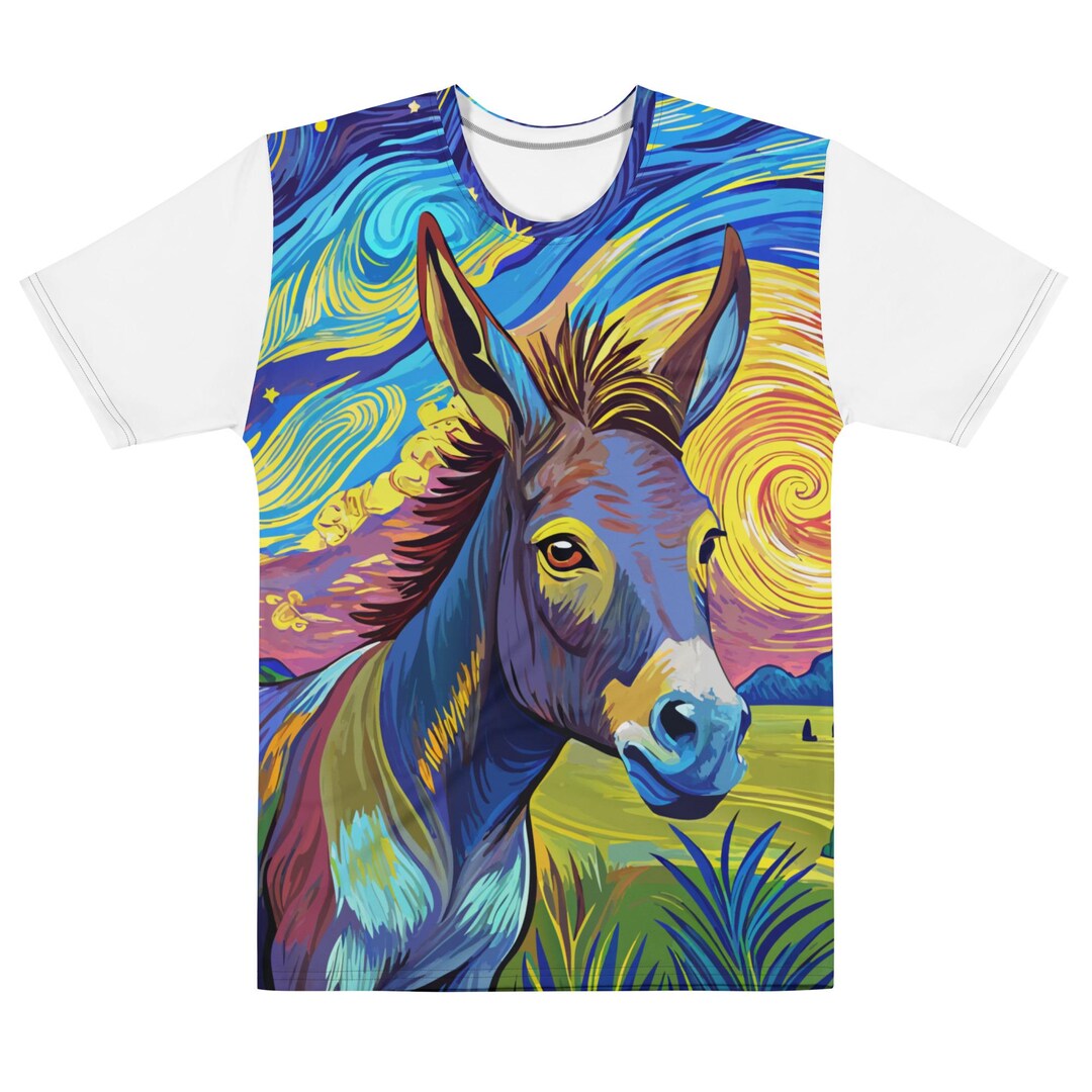 Starry Donkey – Van Gogh Inspired Night Art - Etsy