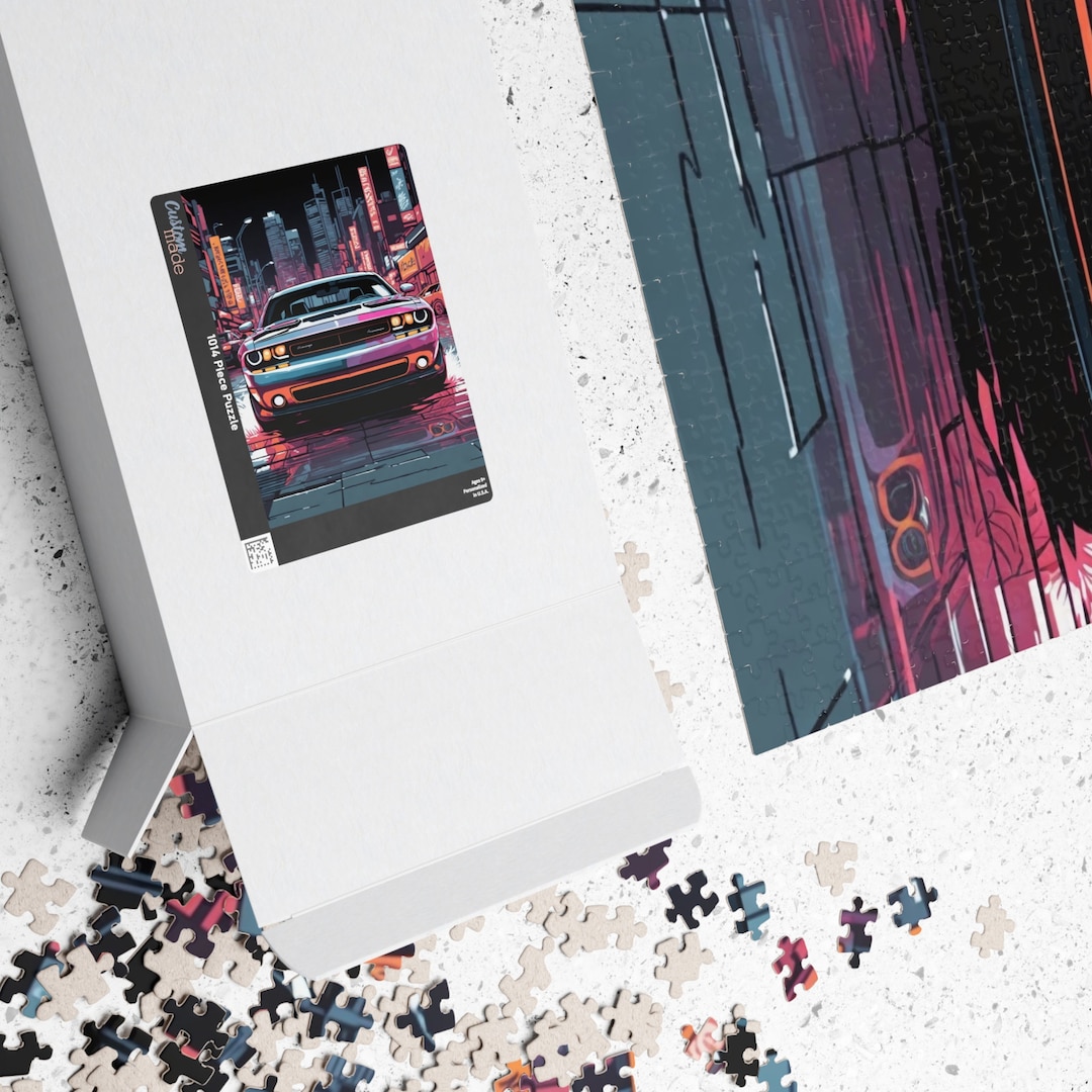 Urban Muscle Car Puzzle - Dodge Challenger Artwork (110, 252, 520, 1014 ...