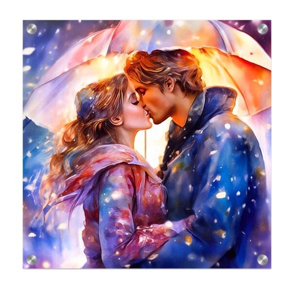 Kiss Under Umbrella - Etsy