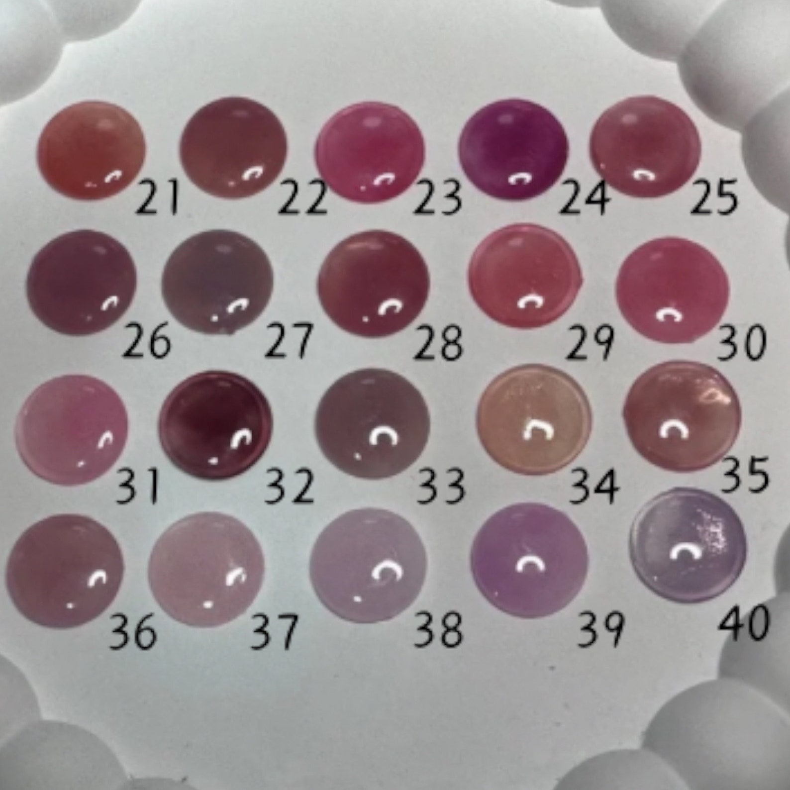 Jelly Nail Color Palette Press on Nails | Premium Press on Gel Nails ...