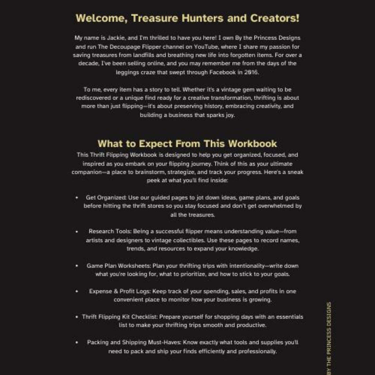 Thrift Flipping Workbook Reseller Planner Vintage Reselling Guide ...