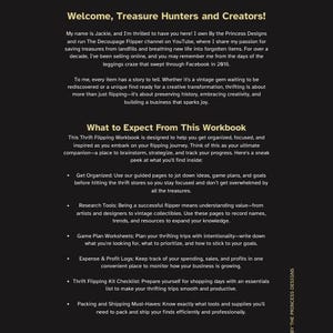 Thrift Flipping Workbook Reseller Planner Vintage Reselling Guide ...