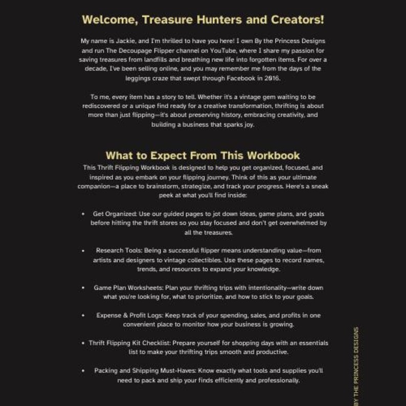 Thrift Flipping Workbook Reseller Planner Vintage Reselling Guide ...