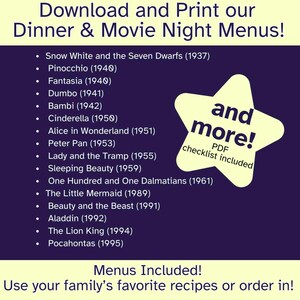 52 Easy Dinner and Movie Night for Family a Magical Year of Fun ...