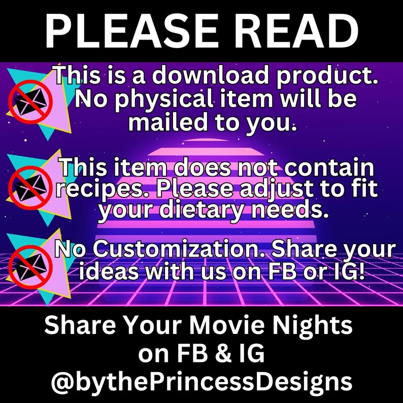 52 Dinner and Movie Night 80s & 90s Version Printable List for Themed ...