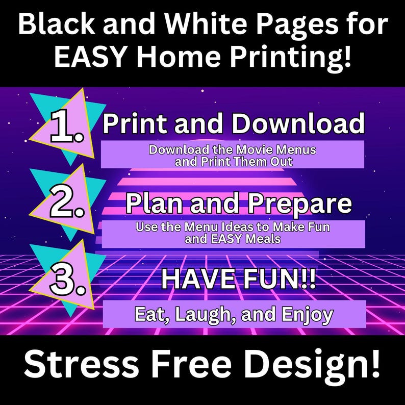 52 Dinner and Movie Night 80s & 90s Version Printable List for Themed ...