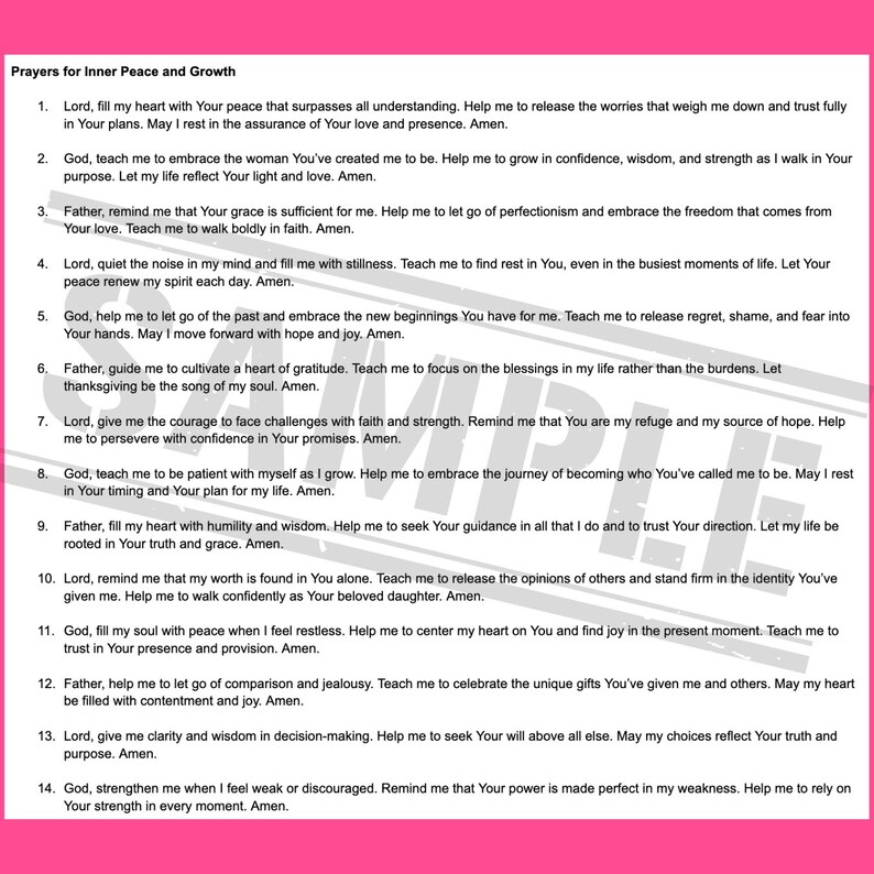 365 Days of Prayer for Women Seeking Inner Peace and Growth Daily ...