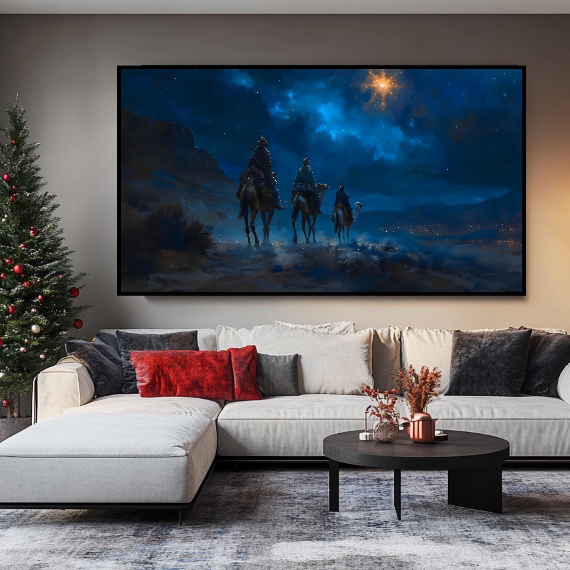 Three Wise Men Christmas Art: Nativity Samsung Frame TV (digital ...