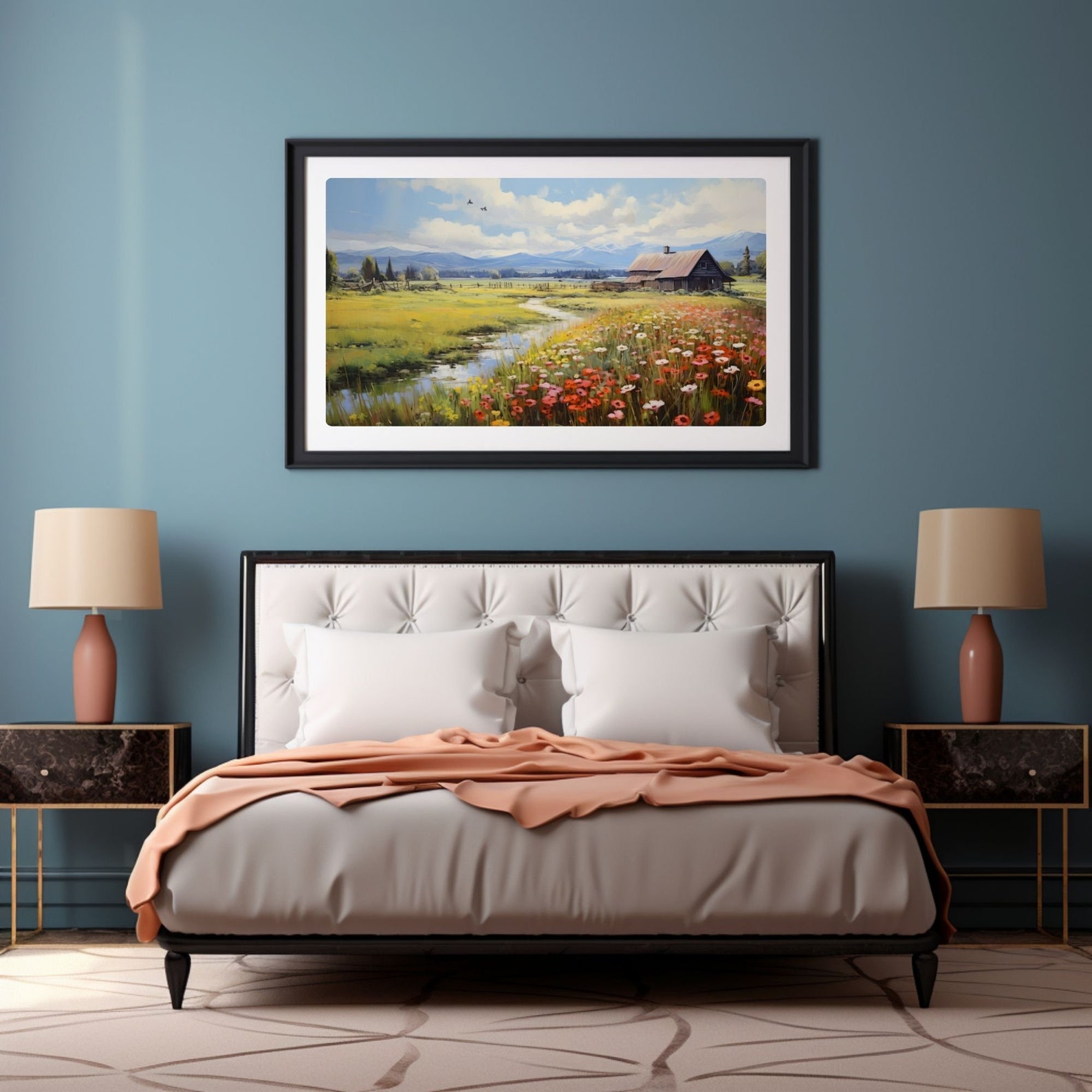 Countryside TV Art, Samsung Frame Tv Art, Rustic Barn Frame Tv Art ...