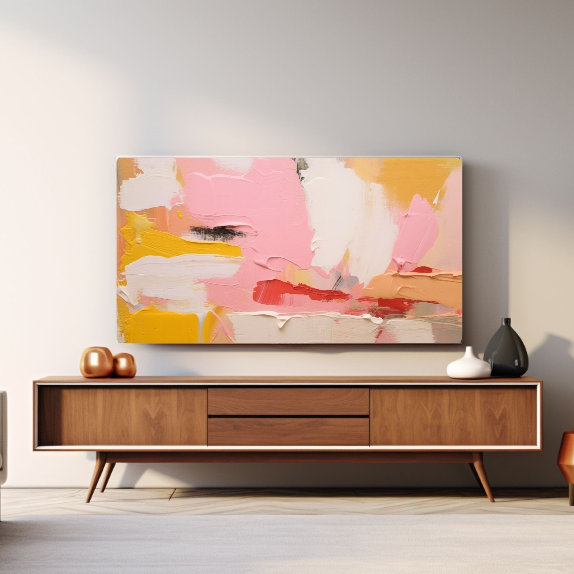 Framed Samsung Tv Art, Abstract Impressions Frame Tv Art, Samsung Frame ...