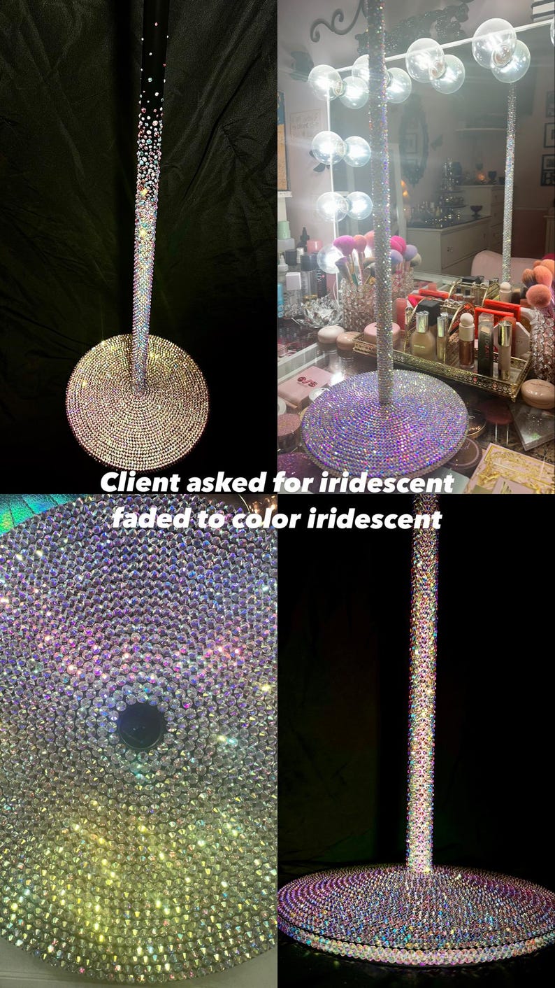 RHINESTONE MICROPHONE STAND - Etsy