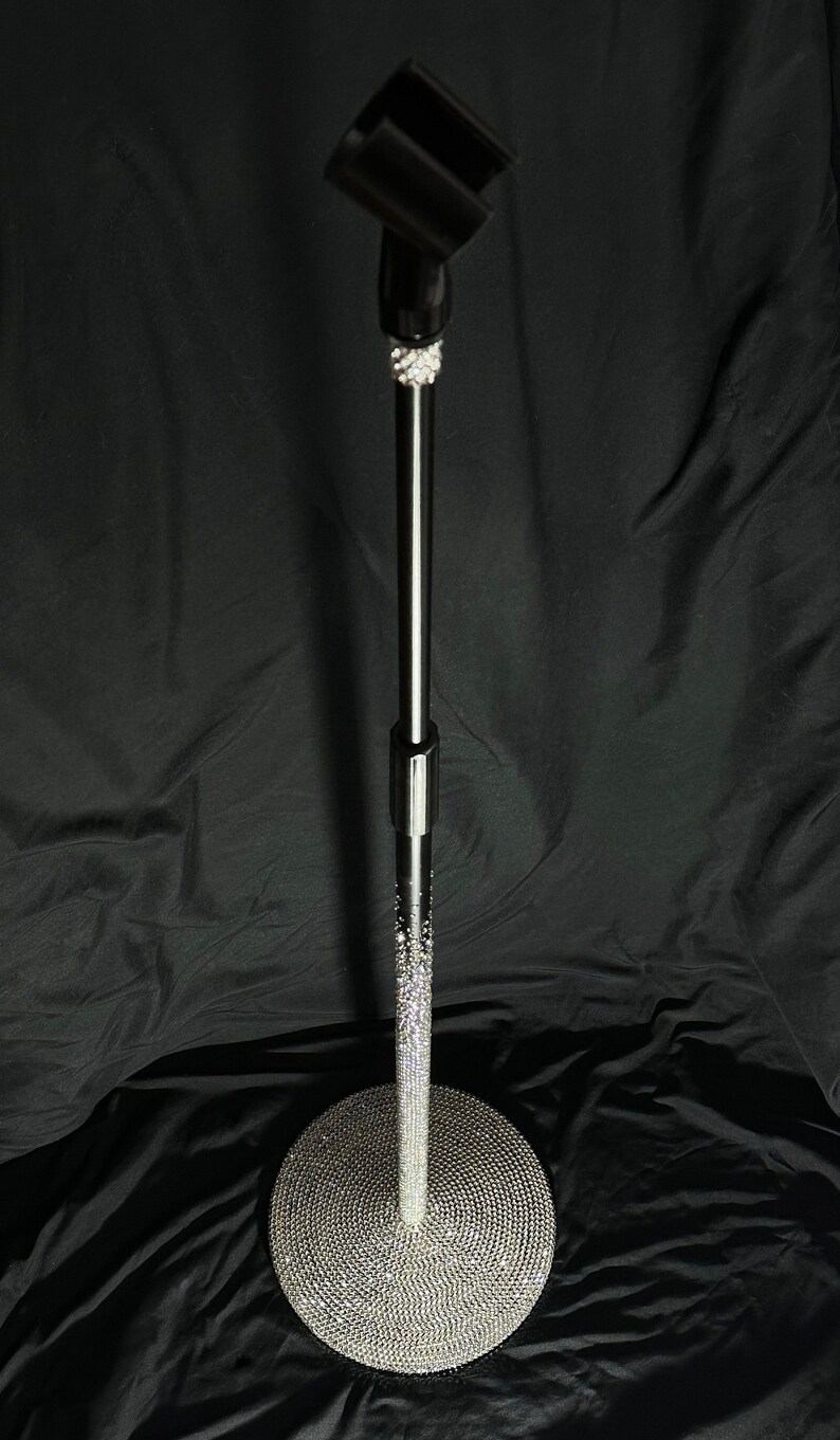 RHINESTONE MICROPHONE STAND - Etsy