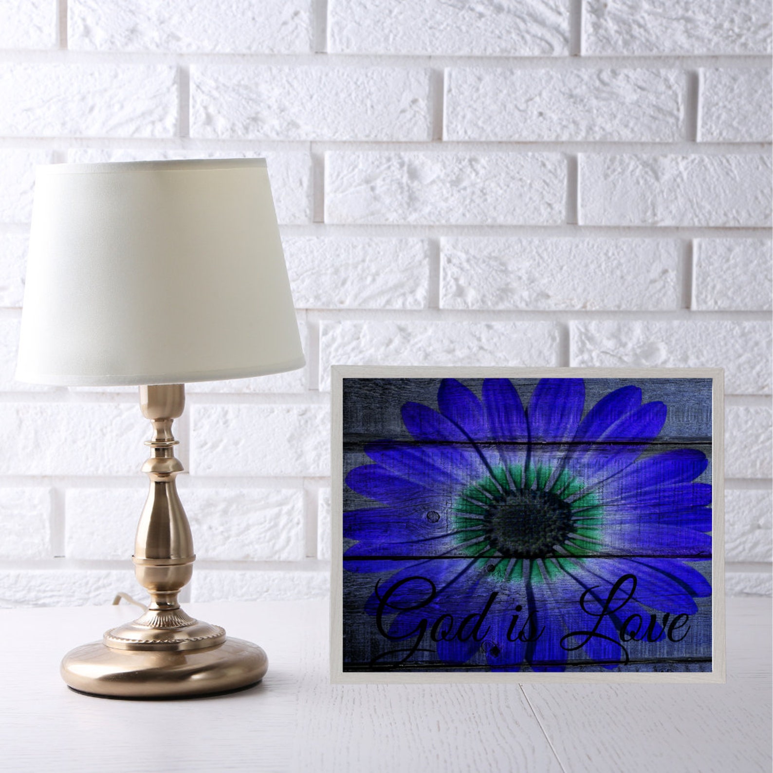 Religious Art Print Birthday Gift Print Bible Verse Print God is D ...