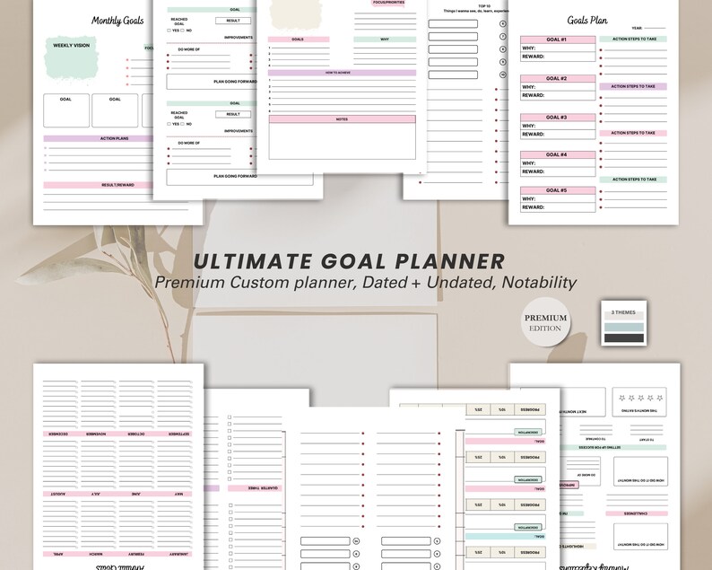 Ultimate Goal Planner, 2024 Goal Planner, Goal Setting Planner - Etsy