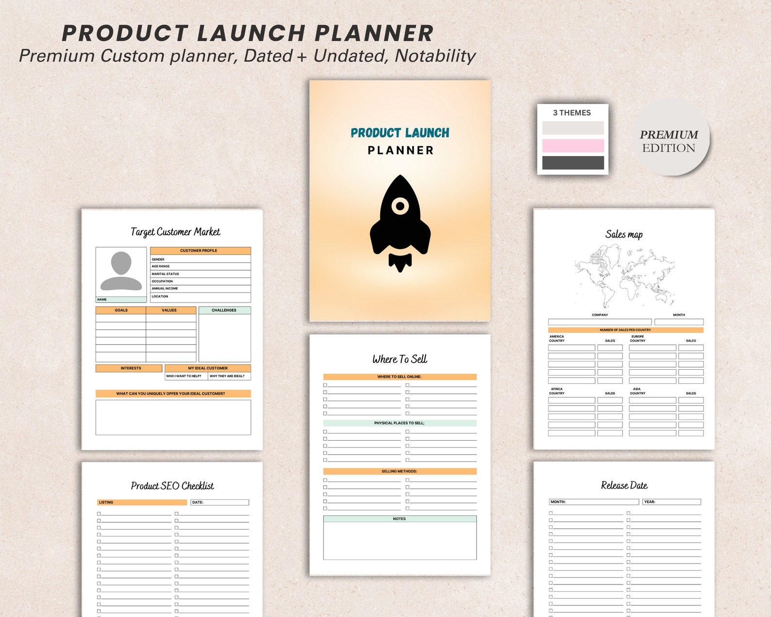 2024 Product Lauch Planner, 2024 Product Launch Journal, Product Launch Planner, Product Launch ...