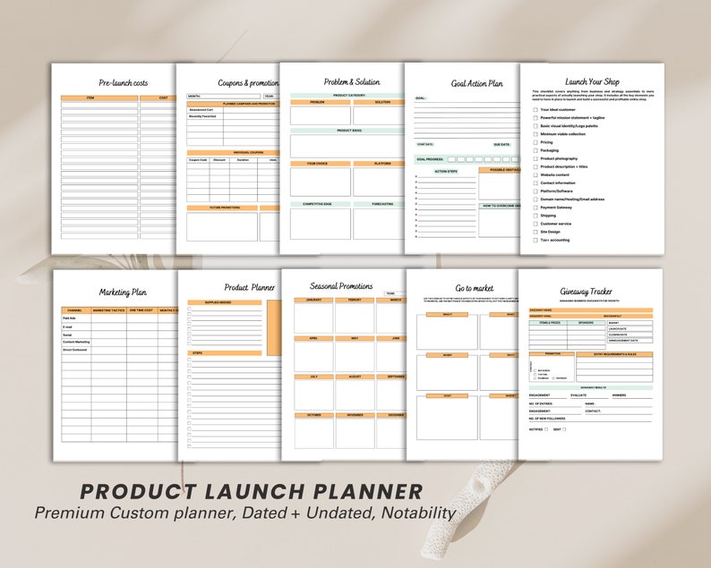 2024 Product Lauch Planner, 2024 Product Launch Journal, Product Launch ...