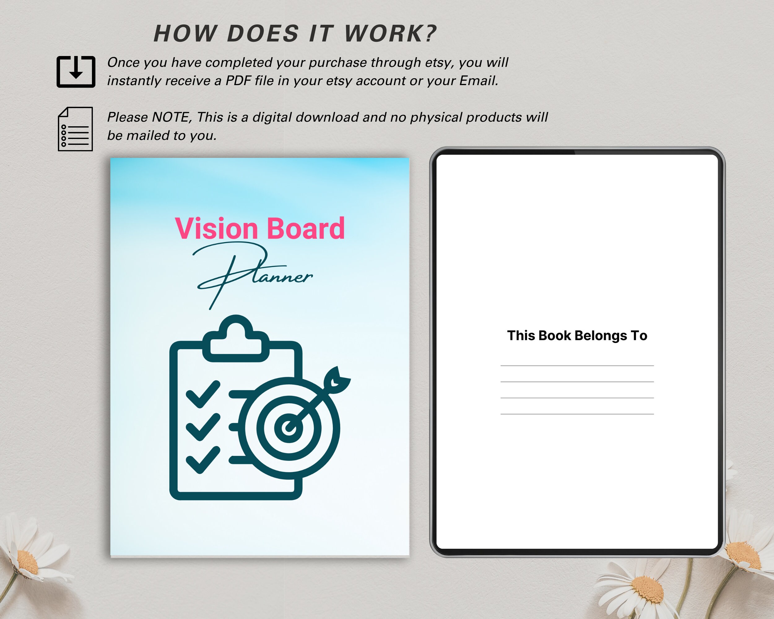 Vision Board Planner, 2024 Vision Board Planner, Vision Board 2024 ...