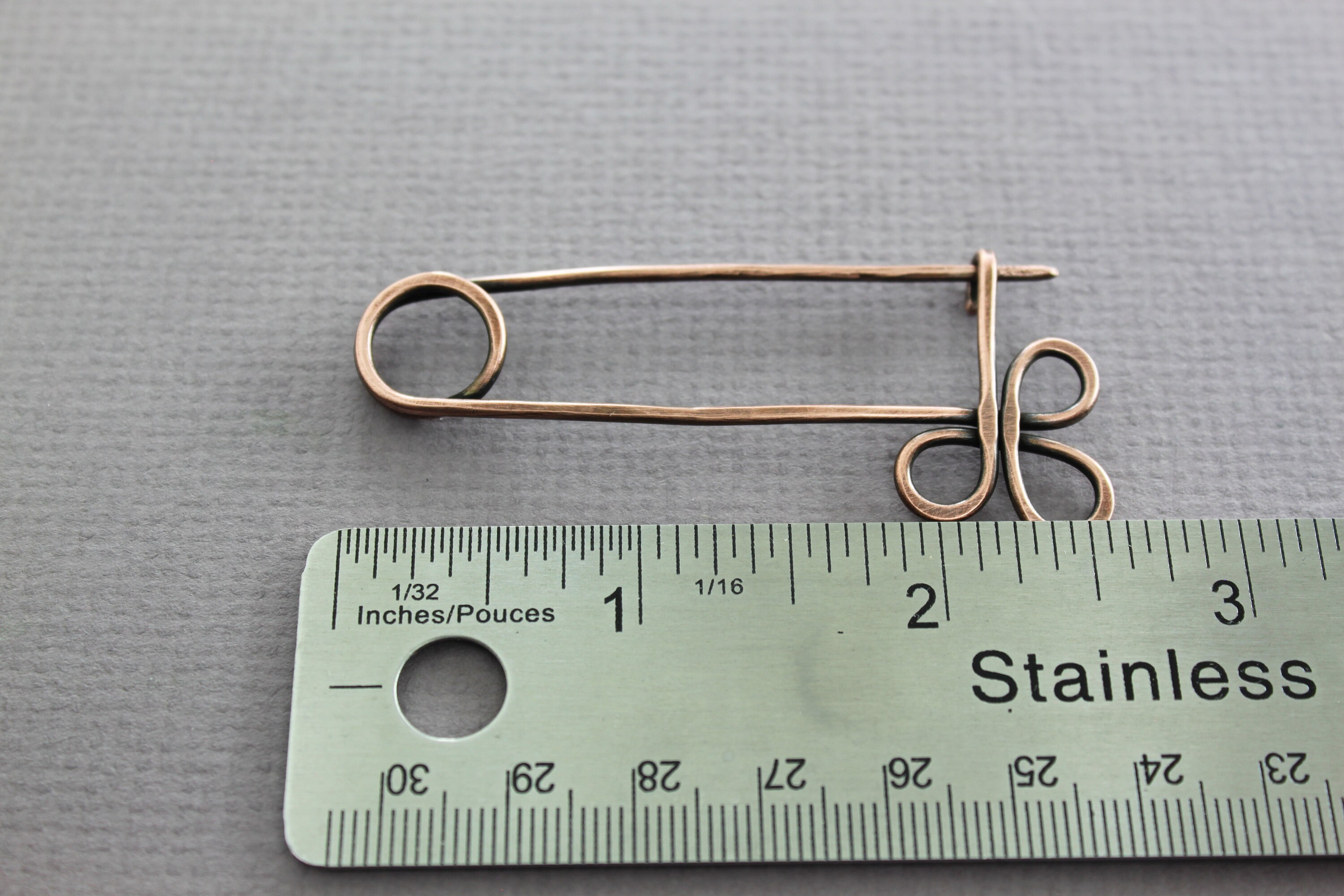 Copper Celtic Shawl Pin, Rectangular Shawl Pin, Minimalist Shawl Pin ...