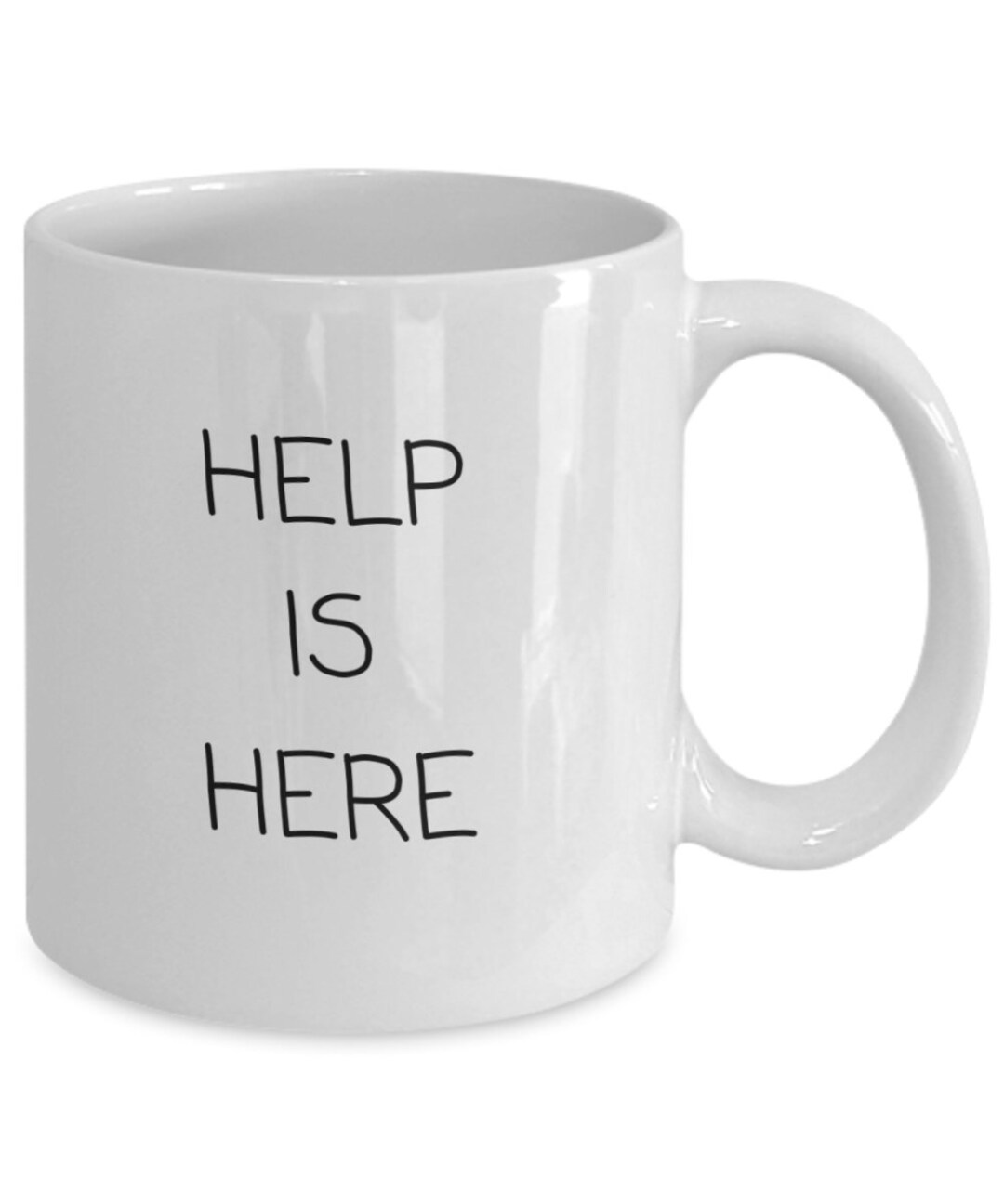 Funny Coffee Mug Help is Here Gift Inspirational Morning Cup - Etsy