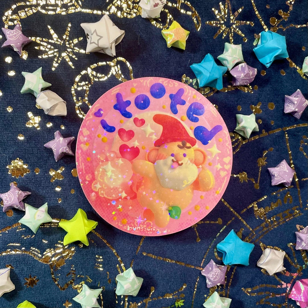 Silly Magical "i Tooted" Little Gnome Sparkle Holographic Goblincore ...