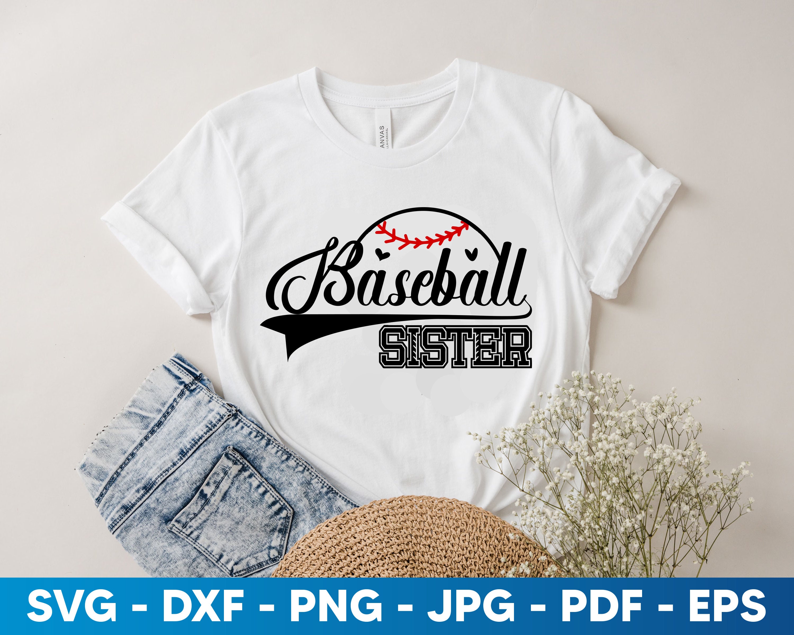 Baseball Sister Svg, Baseball Sister Shirt, Baseball Fan Sister ...