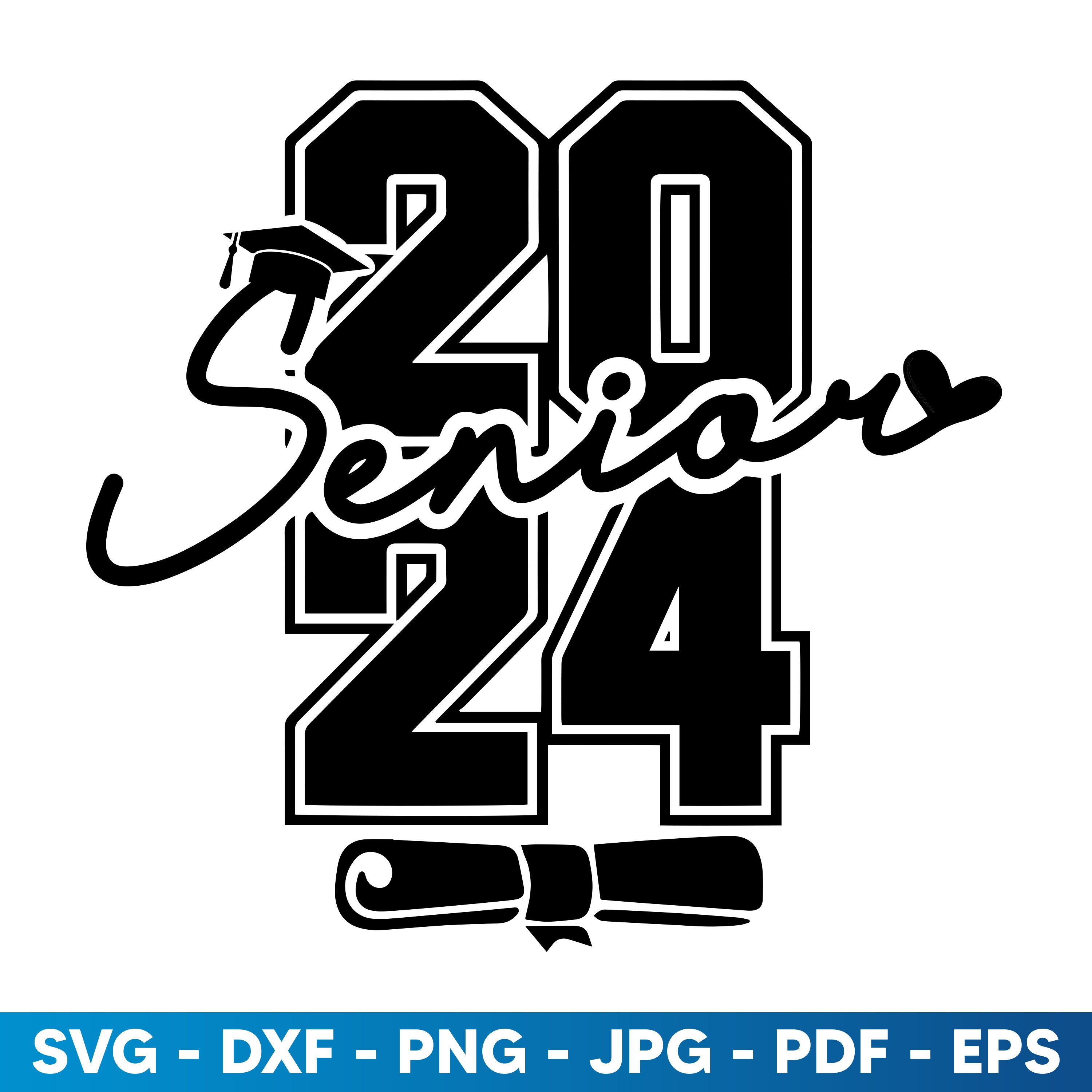 Twenty 24 Graduate Svg, 2024 Graduate Svg, Senior 2024 Svg, 2024 ...