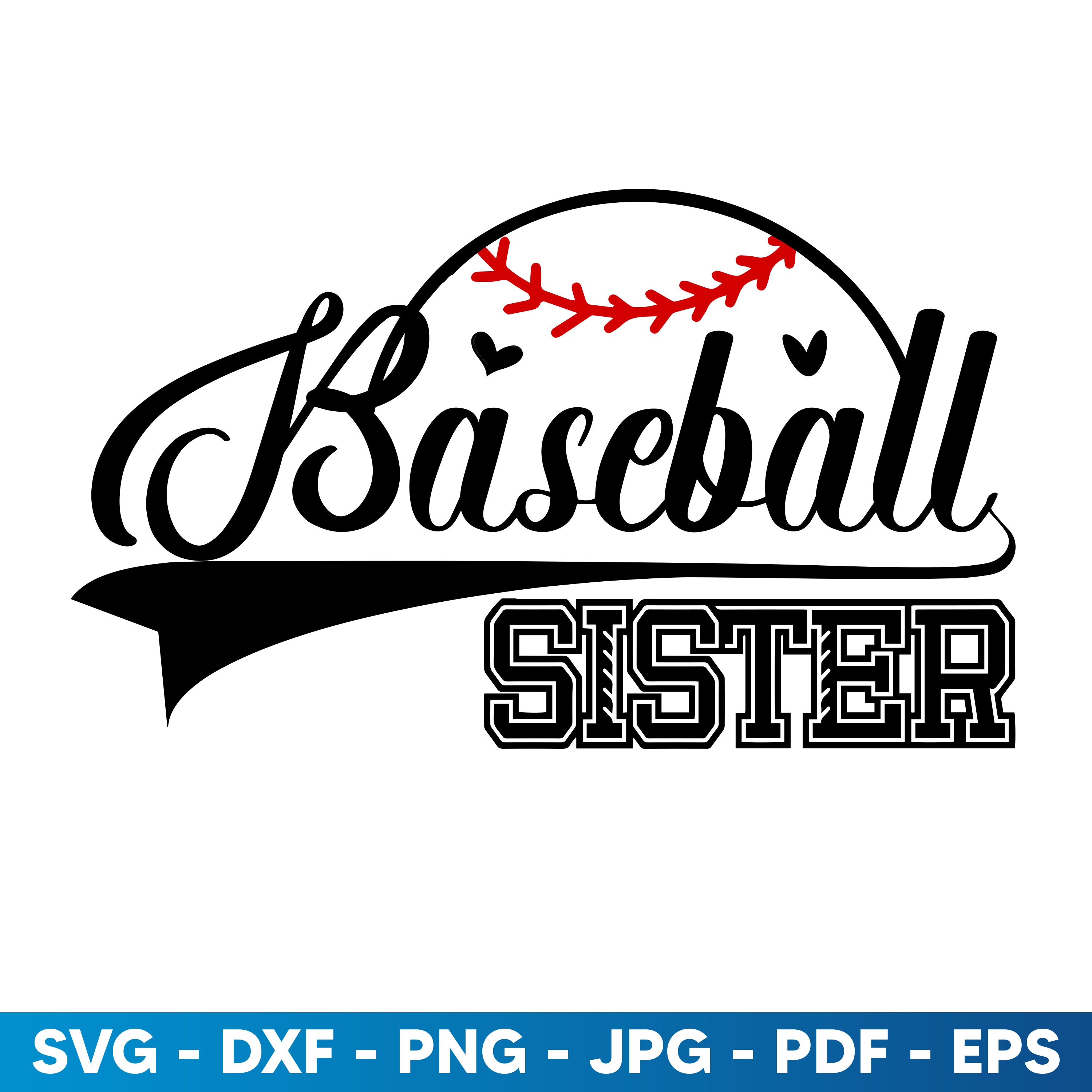 Baseball Sister Svg, Baseball Sister Shirt, Baseball Fan Sister ...