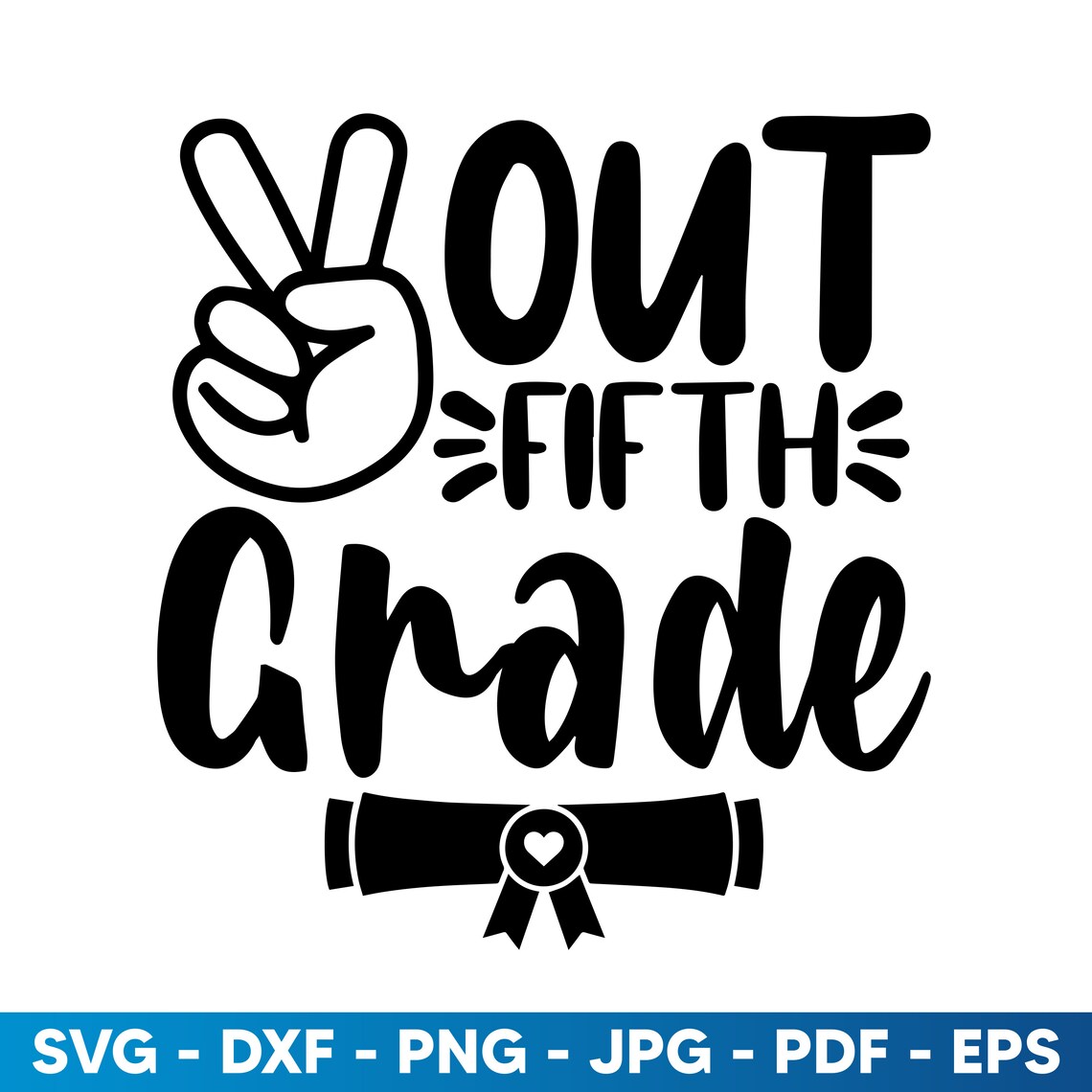 5th Grade Grad Svg, 5th Grade Graduation, 5th Grade Grad Shirt Svg ...