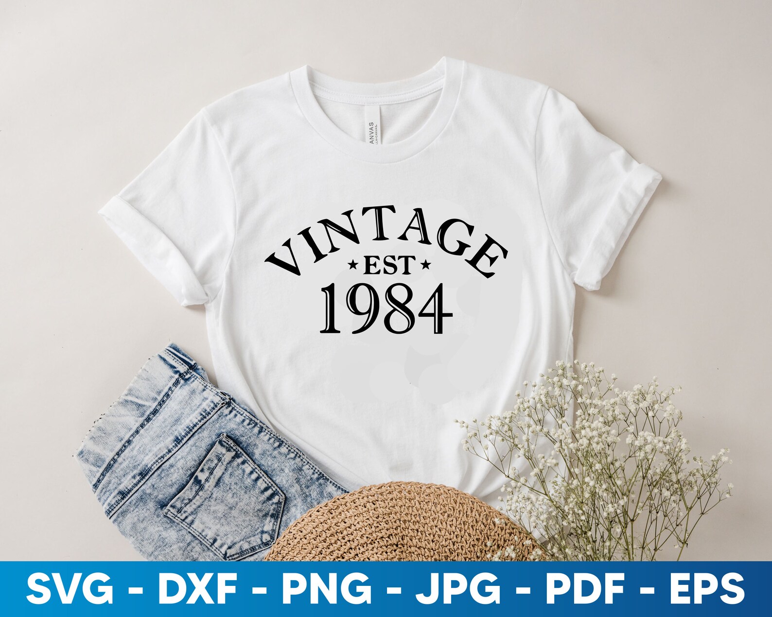 Vintage Est 1984 Svg, 40th Birthday Gifts for Women, 40th Birthday ...