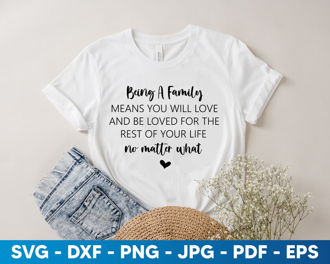 Being a Family Means You Will Love and Be Loved, Family Sign, Family ...