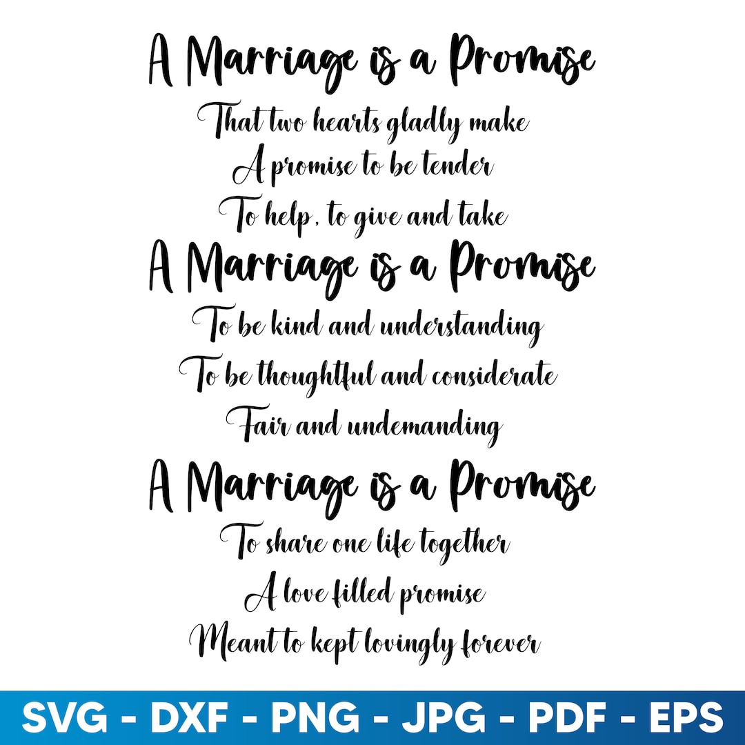 Marriage Poem for Weddings SVG, Love Quote Svg, Love Svg, Love Sign Svg ...