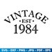 Vintage Est 1984 Svg, 40th Birthday Gifts for Women, 40th Birthday ...