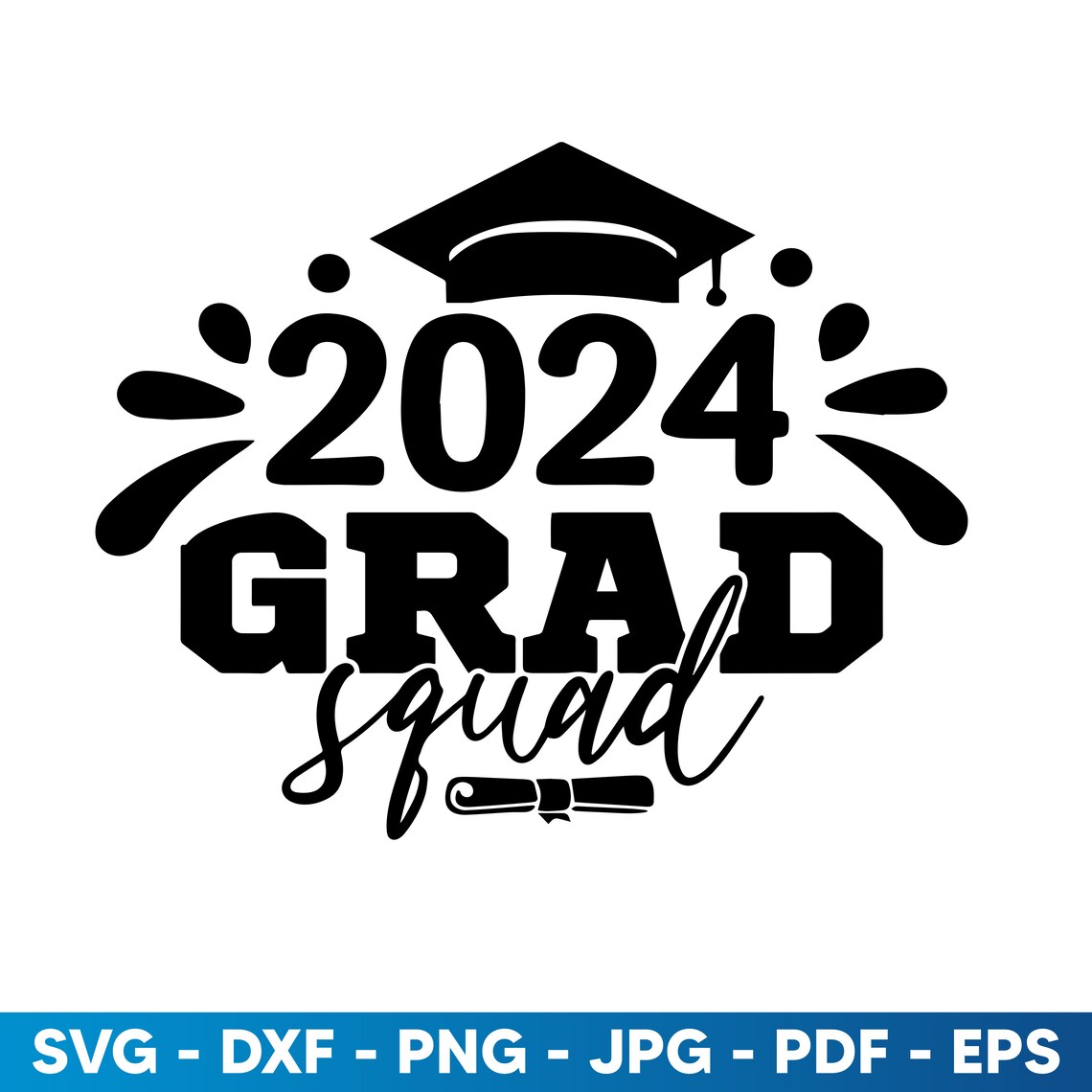 2024 Grad Squad, Graduation Svg, 2024 Graduation Shirt Svg, High School ...