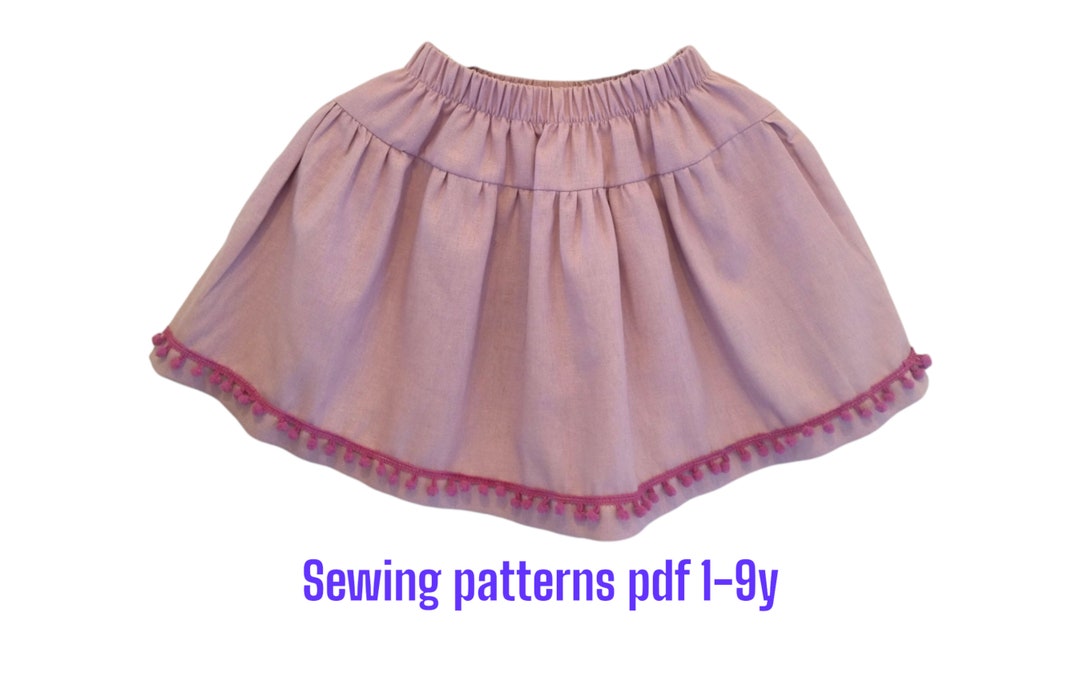 Sweet Girls Skirts Sewing Pattern for Sizes 1-9 Years | Instant ...