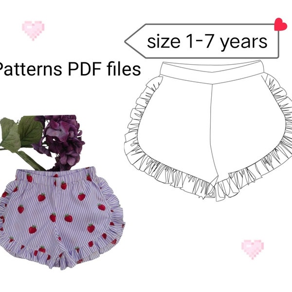 Ruffle Shorts - Etsy