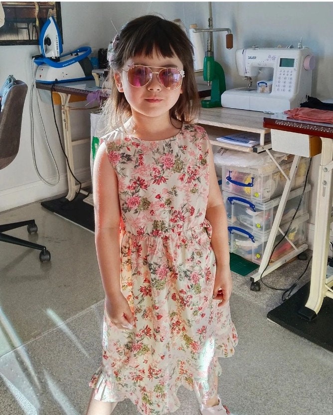 Adorable Girls Dress PDF Sewing Pattern Sizes 1-7 Years, Dress Pdf ...