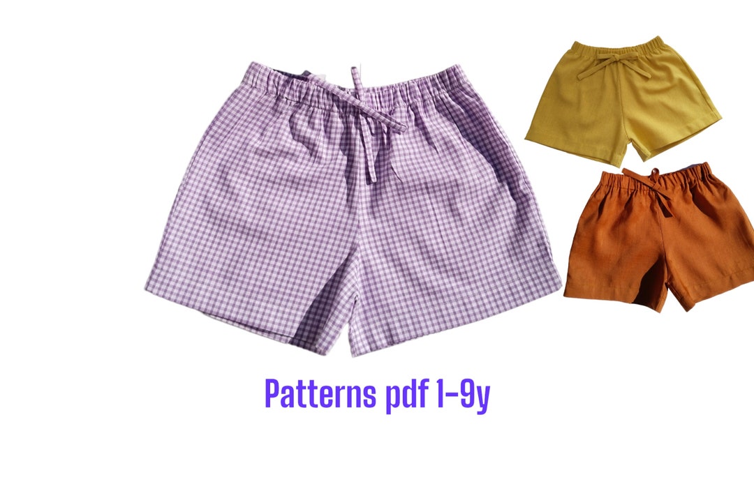 Girls Ruffle Shorts Sewing Pattern: Sizes 1-9 Years (PDF Pattern) - Etsy