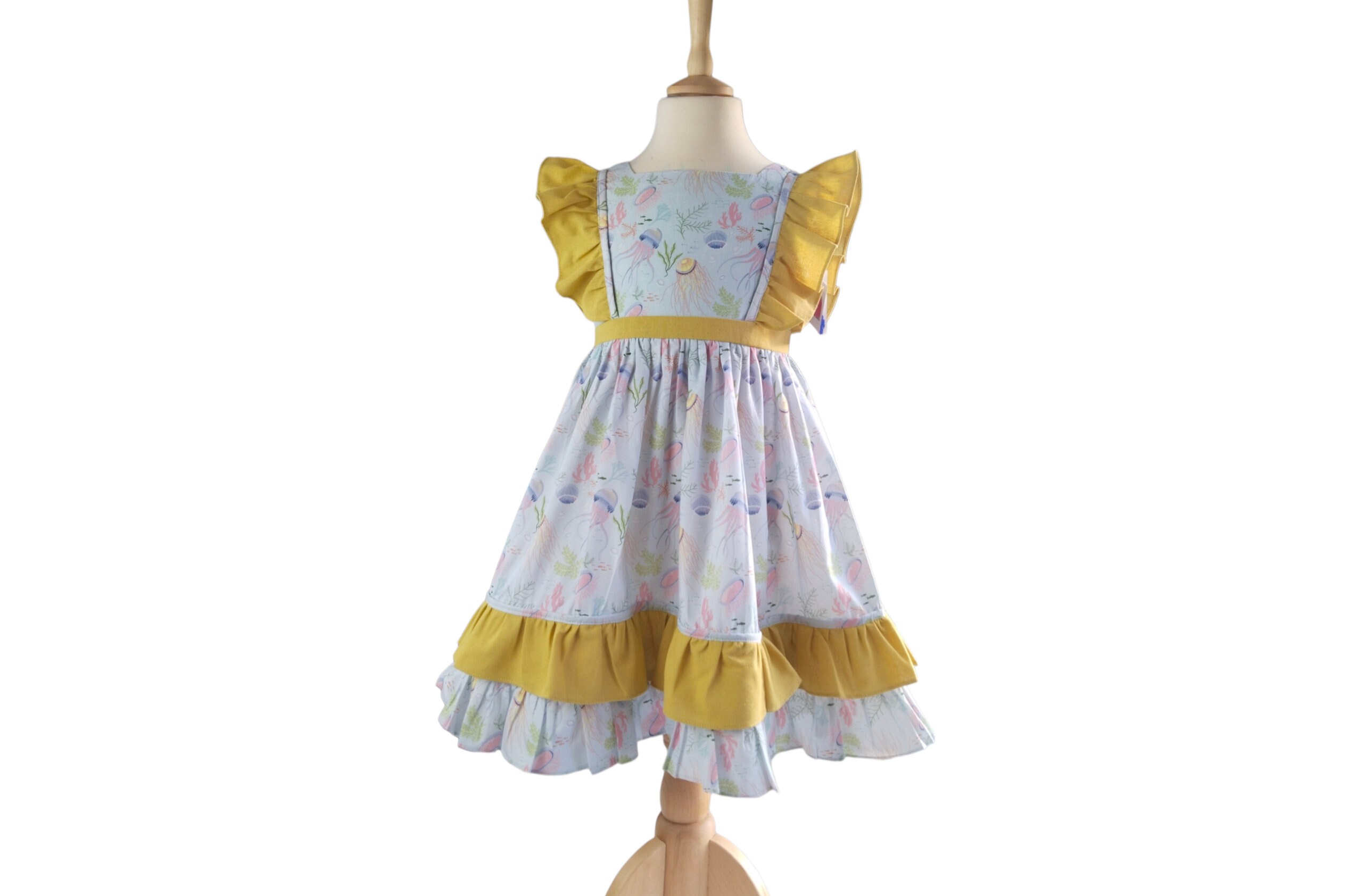 Girls Ruffle Dress Sewing Pattern: Easy PDF Guide, Sizes 1-7 Years - Etsy