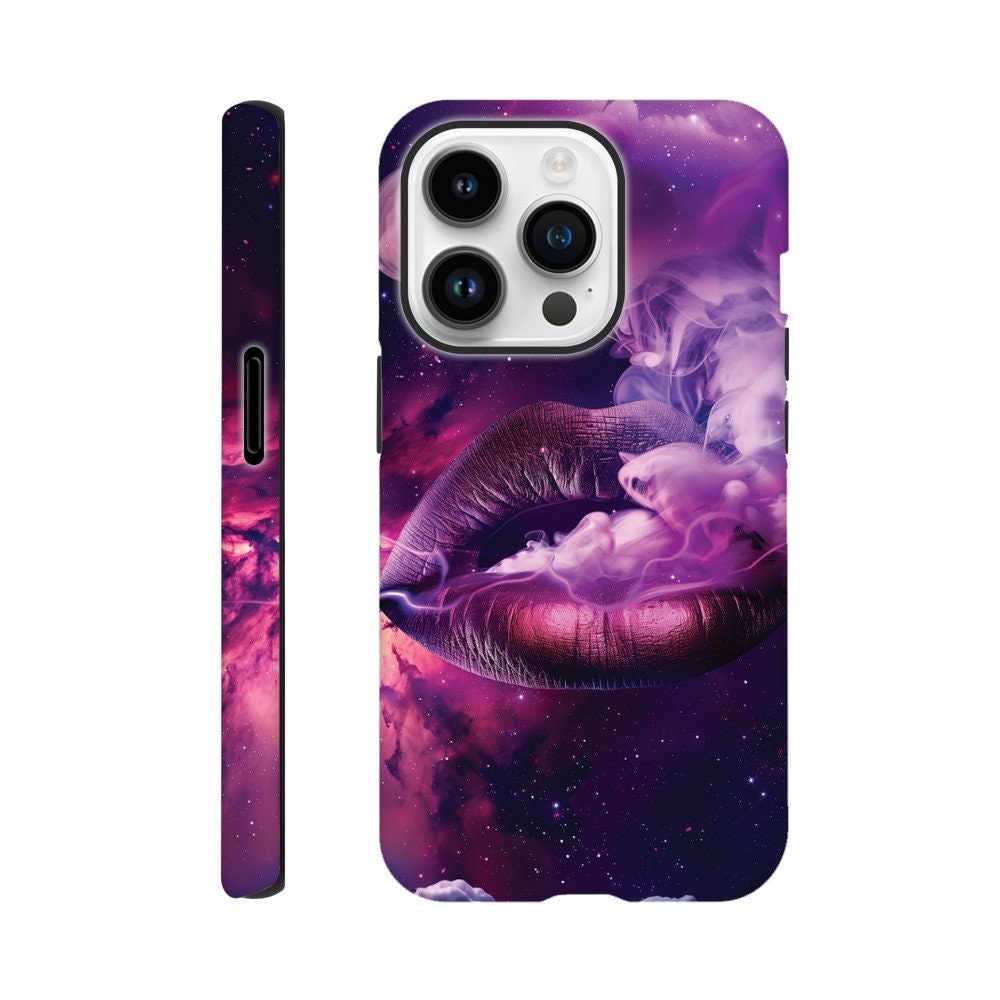 Cosmic Vape iPhone Tough Case Purple Lipstick Nebula Design - Etsy