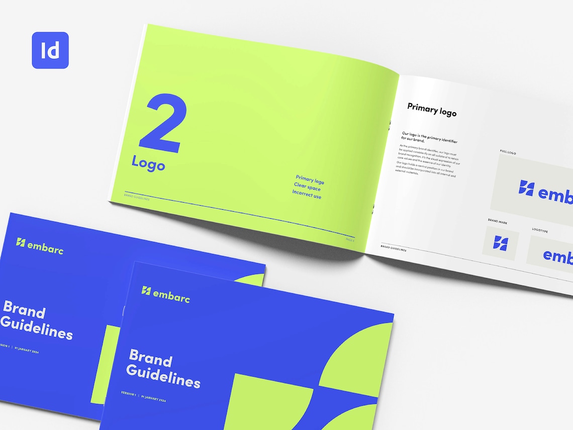 Brand Guidelines Template for Creators, Bright Style Guide, Branding ...