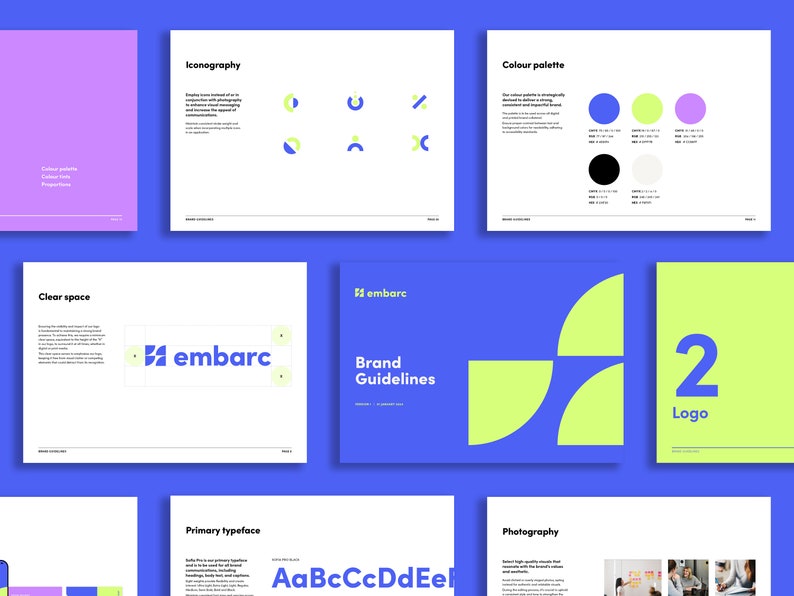 Brand Guidelines Template for Creators, Bright Style Guide, Branding ...