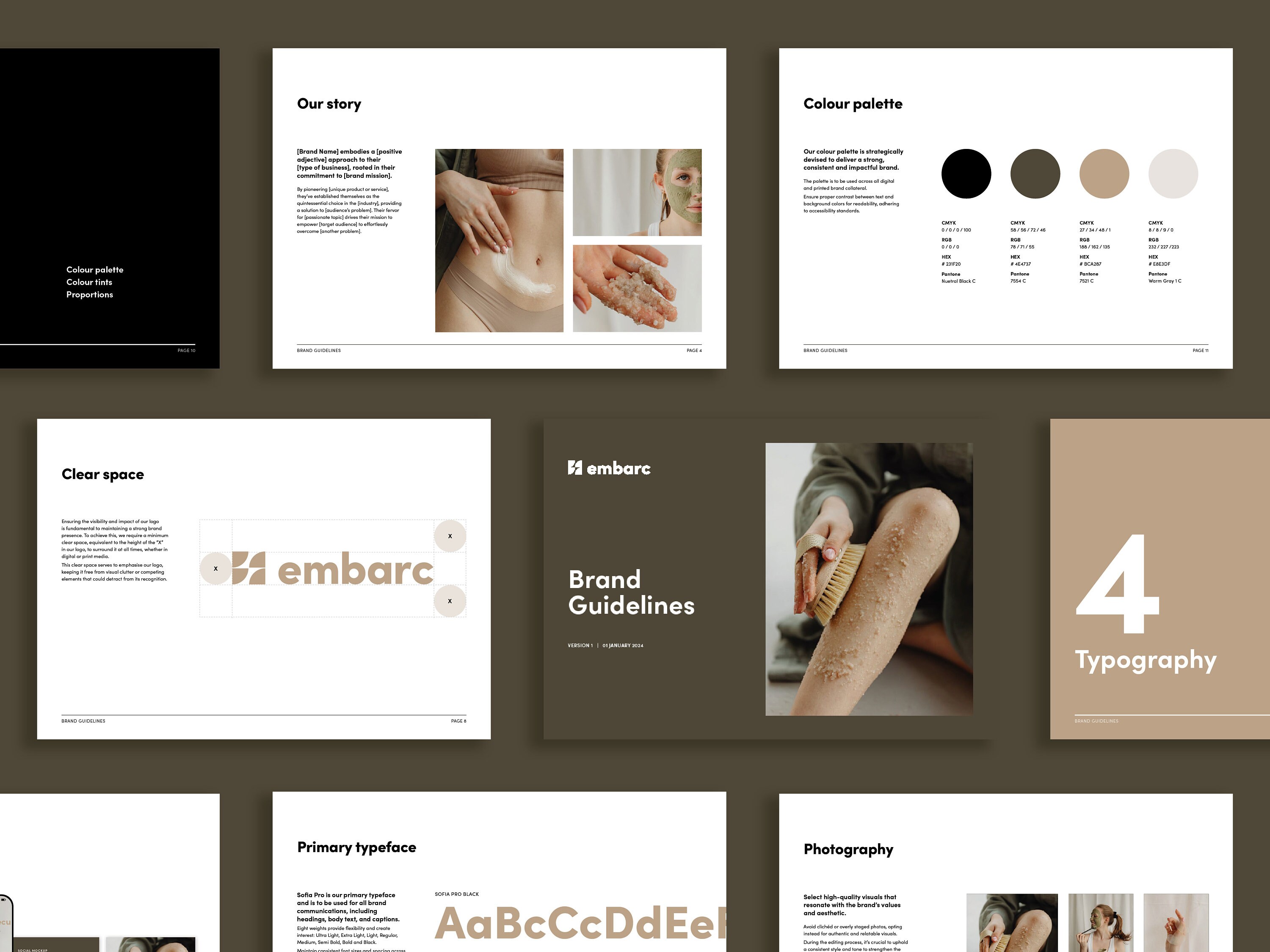 Brand Guidelines Template for Creators, Style Guide, Branding Kit ...